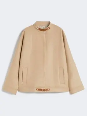 Max Mara Cashmere, Camel, And Silk Bomber Jacket