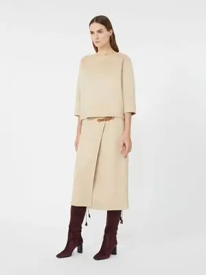Max Mara Camel Drap Skirt