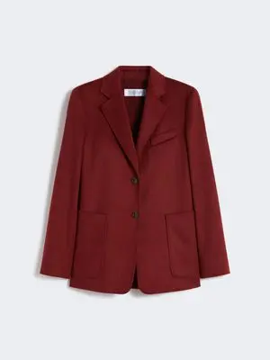 Max Mara Camel Drap Zibeline Blazer - Raspberry