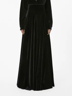 Max Mara Long Velvet Skirt