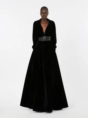 Max Mara Long Velvet Skirt