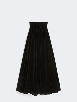 Max Mara Long Velvet Skirt