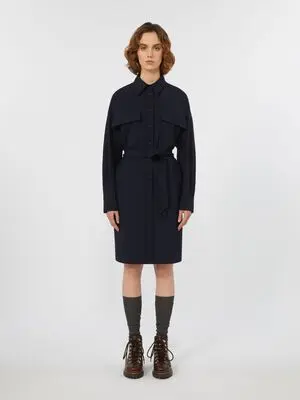 Max Mara Tech Wool Shirt Dress