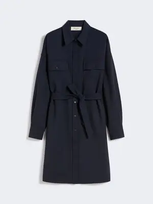 Max Mara Tech Wool Shirt Dress