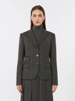Max Mara Flannel College Jacket