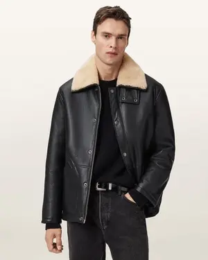 Allsaints Straight Hem Outerwear For Men
