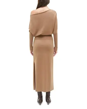 Simkhai Janese Off-the-shoulder Midi Dress - Camel