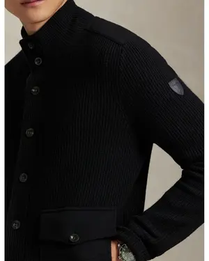 Polo Ralph Lauren Wool Mockneck Cardigan