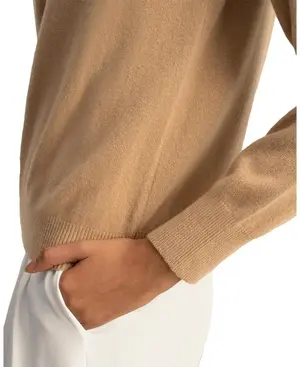 Lilysilk Baby Cashmere Crewneck Sweater - Camel