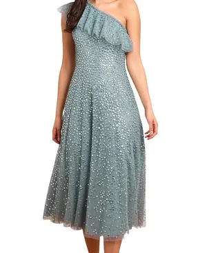 NEEDLE & THREAD Dappled Sequin Ballerina Dress