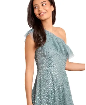 NEEDLE & THREAD Dappled Sequin Ballerina Dress