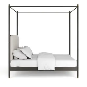CARACOLE Campaign Bed With Canopy, Queen