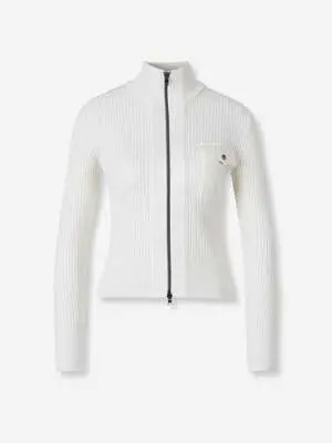 Herno Wool Zip Cardigan Grey