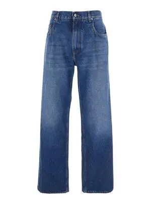 Dolce & Gabbana Dolce & Gabbana Jeans With Logo Patch - Blue