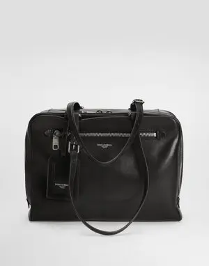 Dolce & Gabbana Ellis Calfskin Briefcase - Black