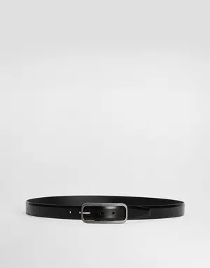 Dolce & Gabbana Brushed Calfskin Belt - Black