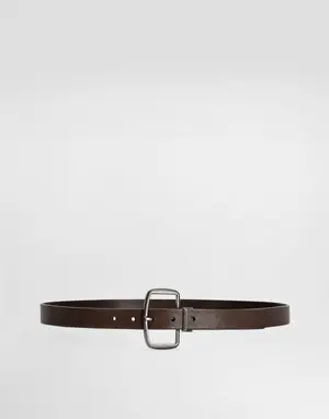 Dolce & Gabbana Calfskin Belt - Brown