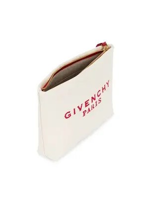 Givenchy Logo Pouch - Beige & Red