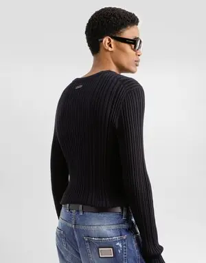 Dolce & Gabbana Silk And Cotton Pullover - Black