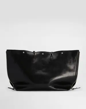 Dolce & Gabbana Atene Calfskin Shopper - Black