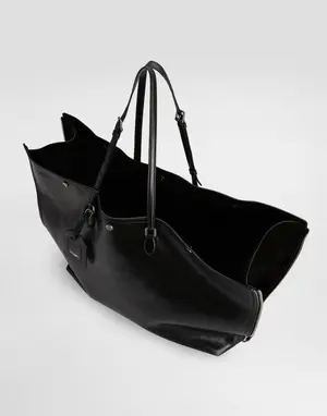 Dolce & Gabbana Atene Calfskin Shopper - Black