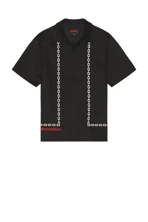 PLEASURES Chain Button Up Shirt - Black