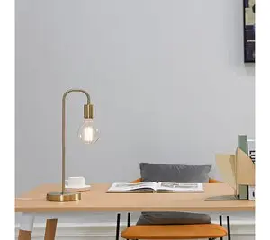 GLOBE ELECTRIC 18' Matte Brass Table Lamp
