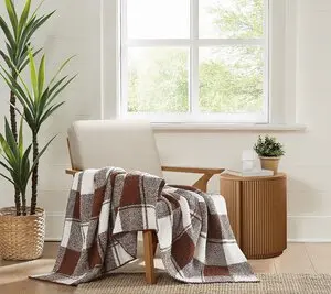 BROOKLYN LOOM Dusted Plaid 50x70 Throw - One-color