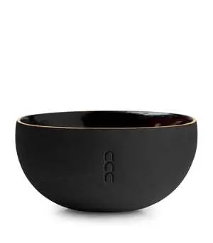 MARCHANTA Vasija Black Clay Candle Holder - Grey