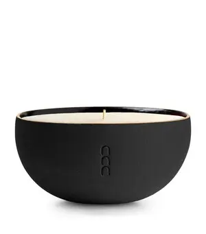 MARCHANTA Vasija Black Clay Candle Holder