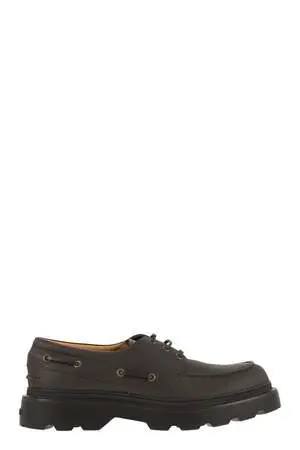 TOD'S Leather Boat Loafer - Brown