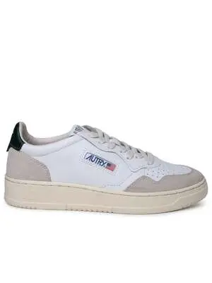 AUTRY Two-Tone Leather Sneakers - White