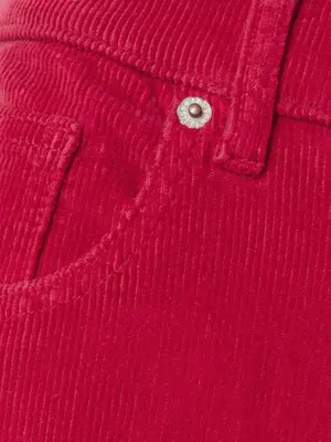 LA LIGNE Marilyn Cotton-blend Corduroy Wide-leg Pants - Red