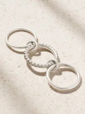 SPINELLI KILCOLLIN Petunia Diamond Ring - Silver