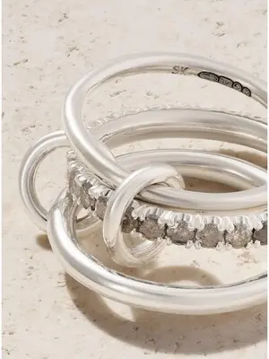 SPINELLI KILCOLLIN Petunia Diamond Ring - Silver