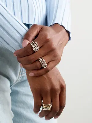 SPINELLI KILCOLLIN Petunia Diamond Ring - Silver