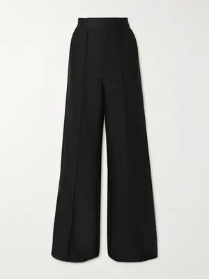 Maticevski Rival Wool And Silk-blend Wide-leg Pants