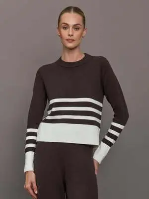 Carbon38 Striped Knit Sweater