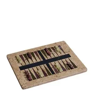 Jia Jia Onyx Backgammon Set Neutrals