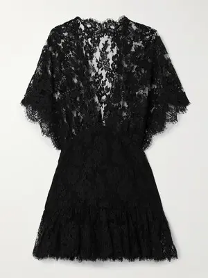 Chloé Cotton-blend Lace Mini Dress