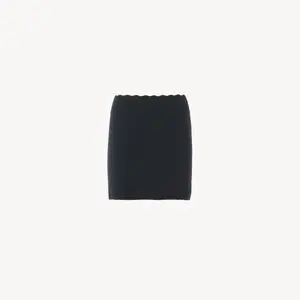 Chloé Wool & Cashmere Knit Mini Skirt - Black
