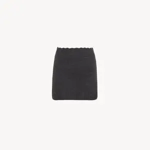 Chloé Wool & Cashmere Knit Mini Skirt - Grey