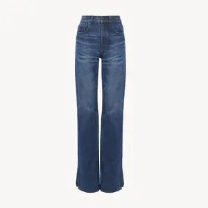 Chloé Straight Jeans In Organic Cotton Denim