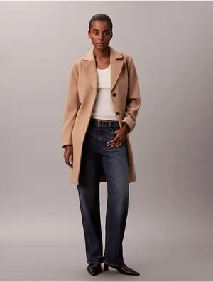 Calvin Klein Single Breasted Coats For Women