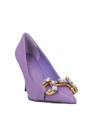 TOSCA BLU Leather Stiletto Pumps - Purple