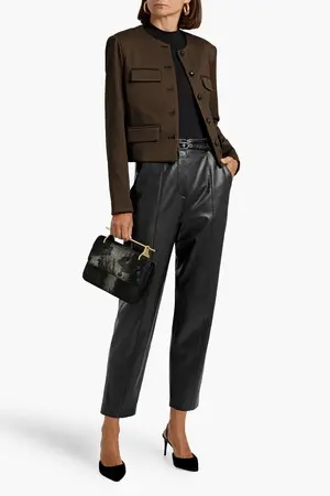 Veronica Beard Analise Belted Tapered Pants