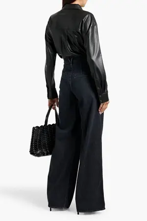 Veronica Beard Mia High-rise Wide-leg Jeans