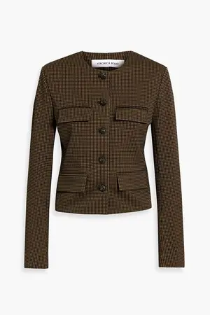 Veronica Beard Berkley Houndstooth Tweed Jacket