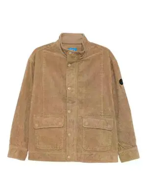 AGNES B. Logo-patched Jacket - Brown