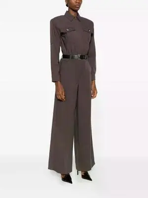 SELF-PORTRAIT Belted Pocket Jumpsuit